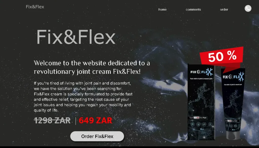 Fix And Flex Cream Official Website In South Africa
